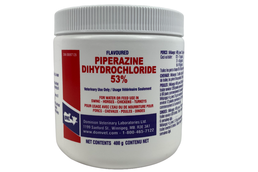 Piperazine Dihydrochloride 53% – Country Fields Beekeeping Supplies