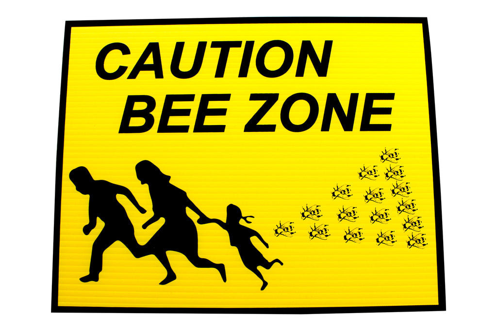 Bee Yard Sign - Bee Zone – Country Fields Beekeeping Supplies