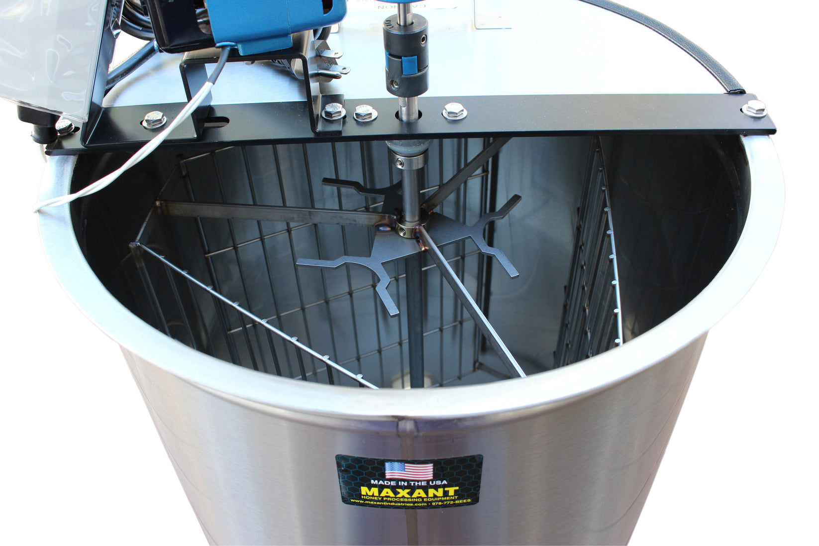 Maxant 3100P 9-Frame Motorized Extractor – Country Fields Beekeeping ...